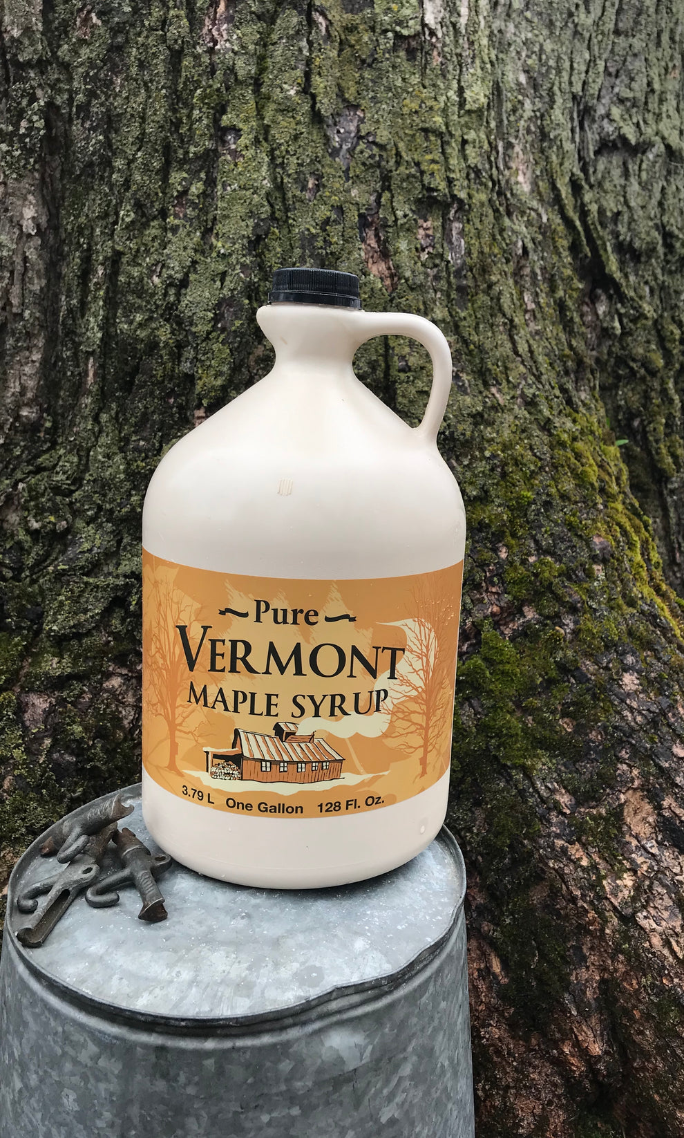 Pure Vermont Maple Syrup- Plastic Jugs Maple Hill Farm Barton Vermont ...
